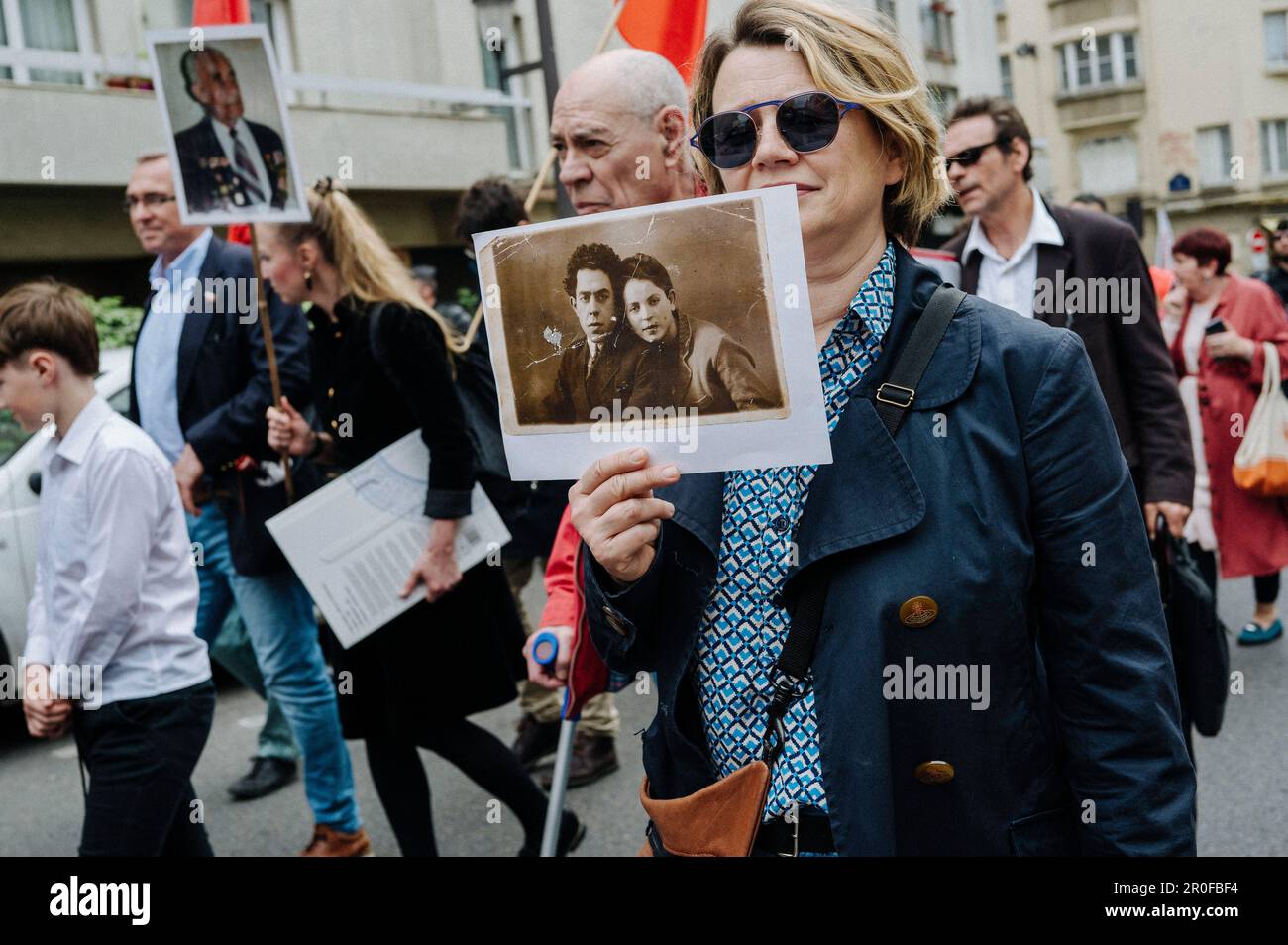 Jan Schmidt-Whitley/Le Pictorium - Immortal Regiment march in Paris - 8 ...