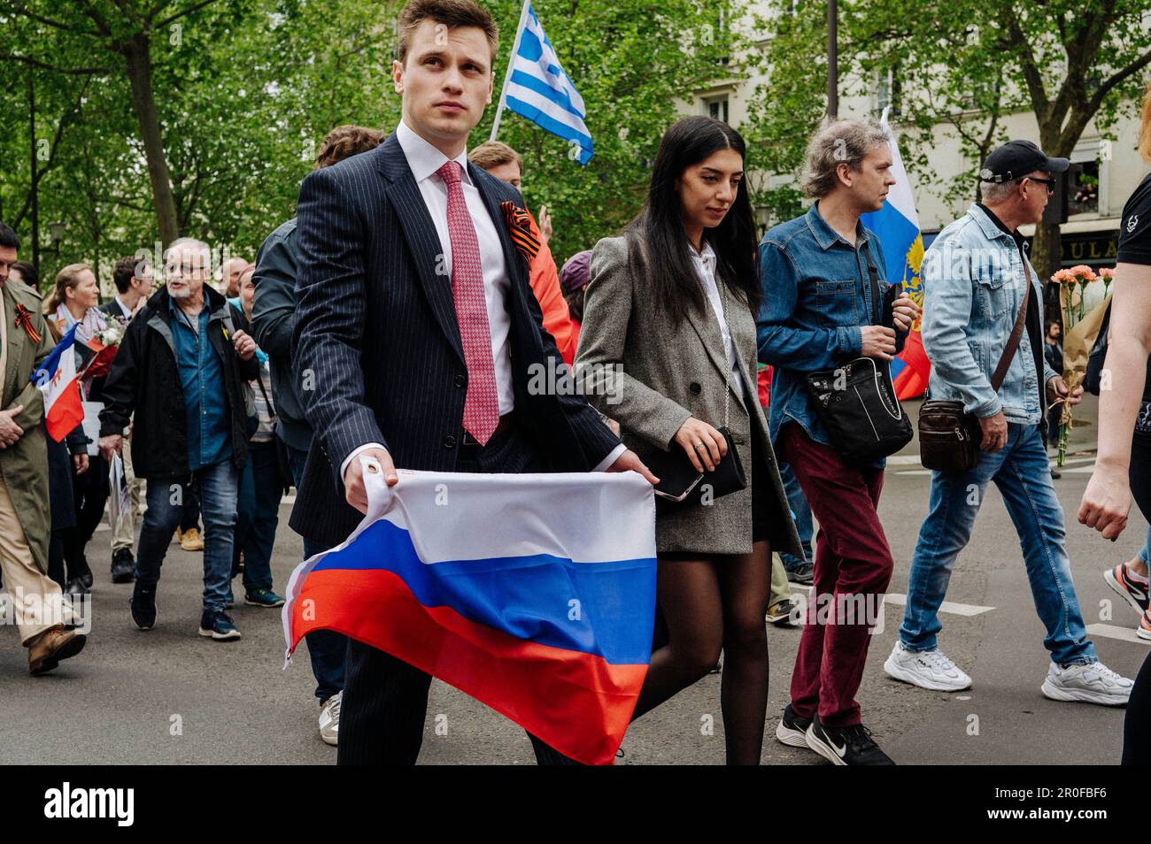 Jan Schmidt-Whitley/Le Pictorium - Immortal Regiment march in Paris - 8 ...