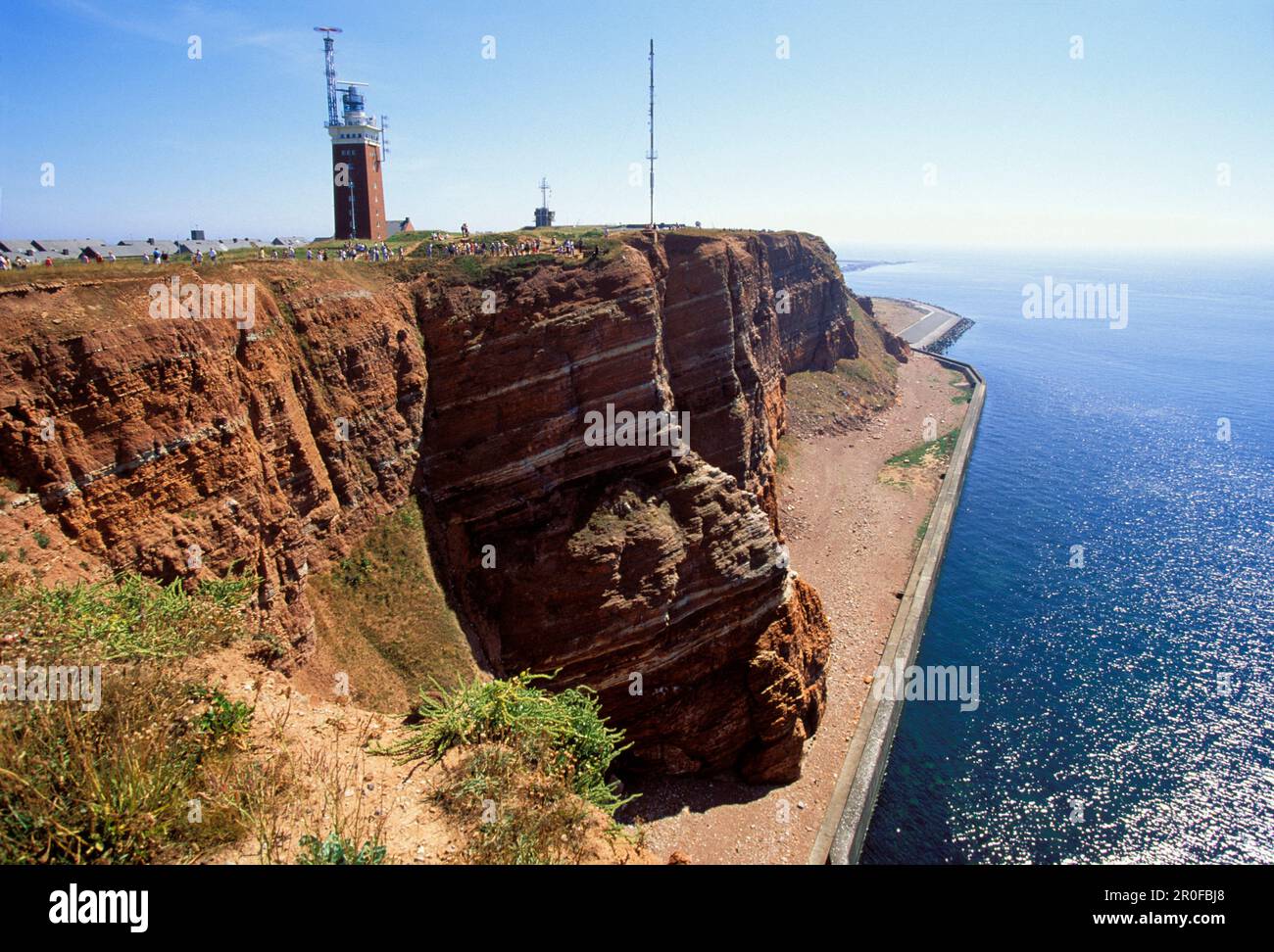 The cliffs of Helgoland Island, Schleswig-Holstein, Germany Stock Photo ...