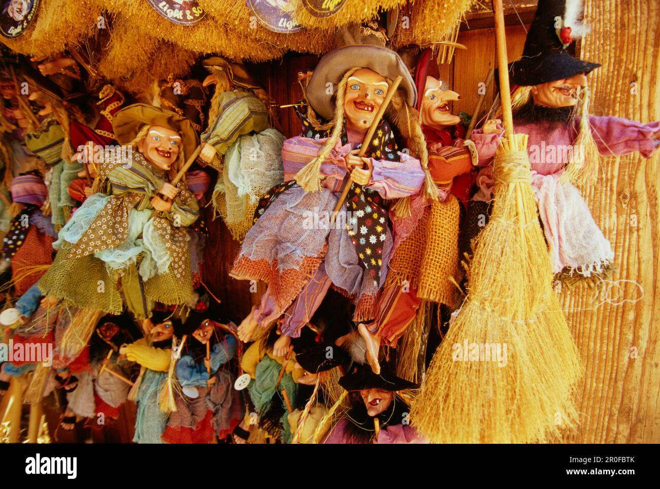 Witches in a souvenir shop, Black Forest, Baden-Wuerttemberg, Germany ...