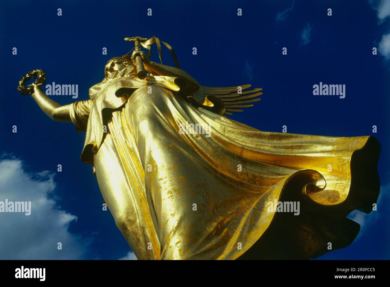 The Statue of Victoria on Berlin Victory Column, Berlin, Germany Stock ...