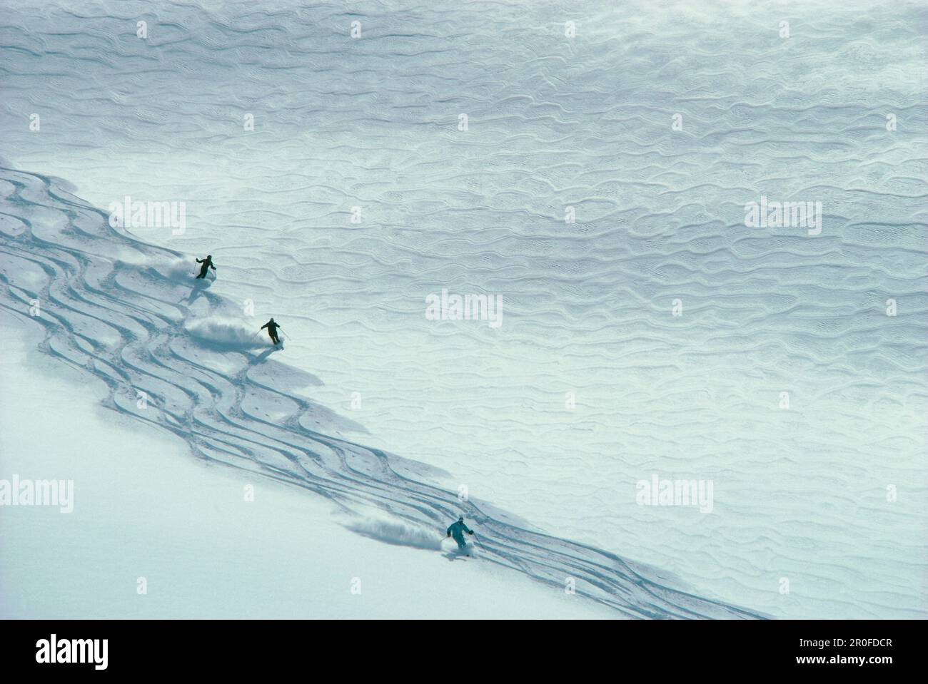 Overhead shot of skiers hi-res stock photography and images - Alamy