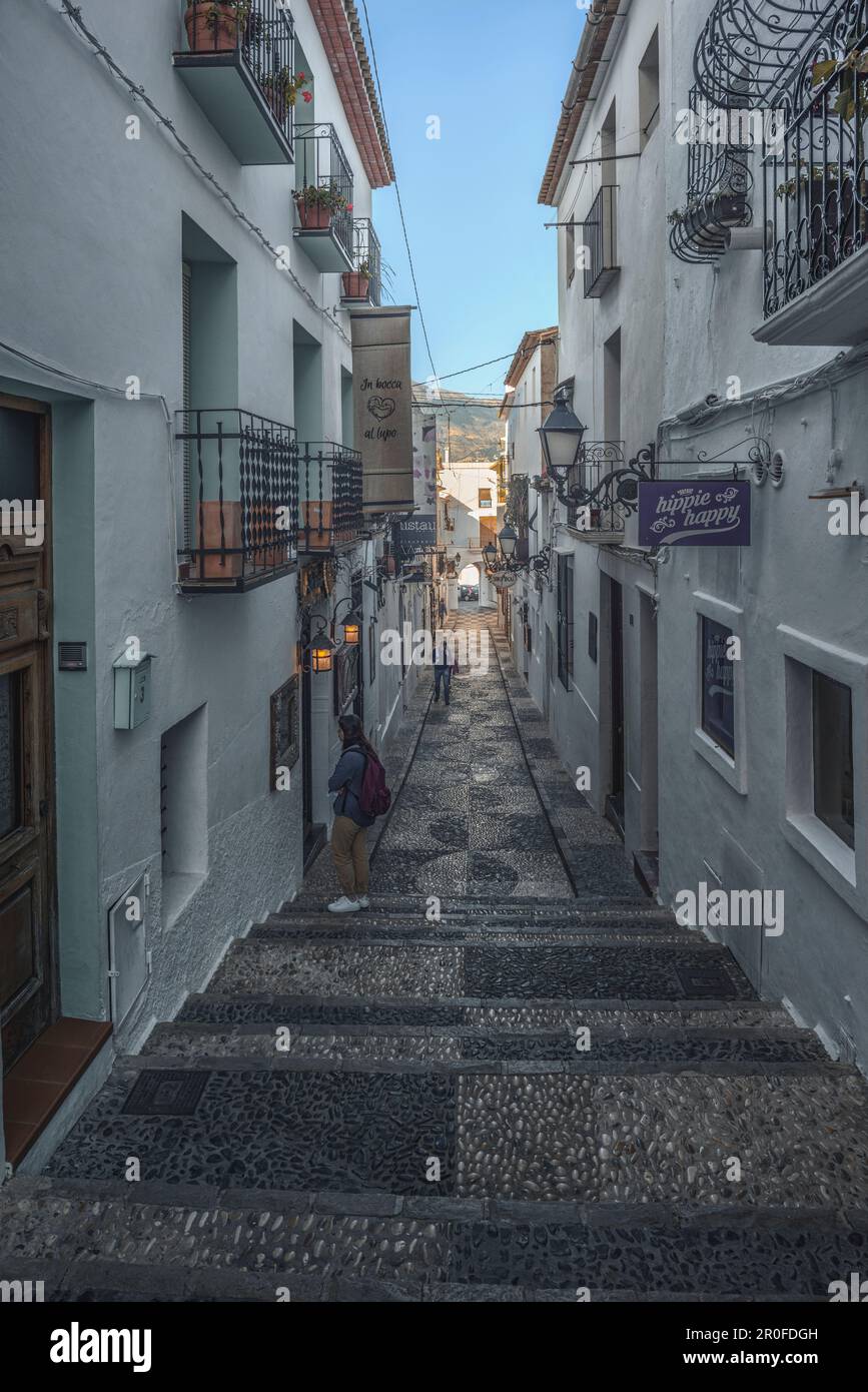 small and charming old town, labyrinth of streets and stairs the ...