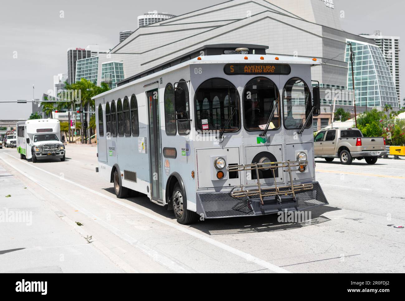 Miami beach florida public bus hi-res stock photography and images - Alamy
