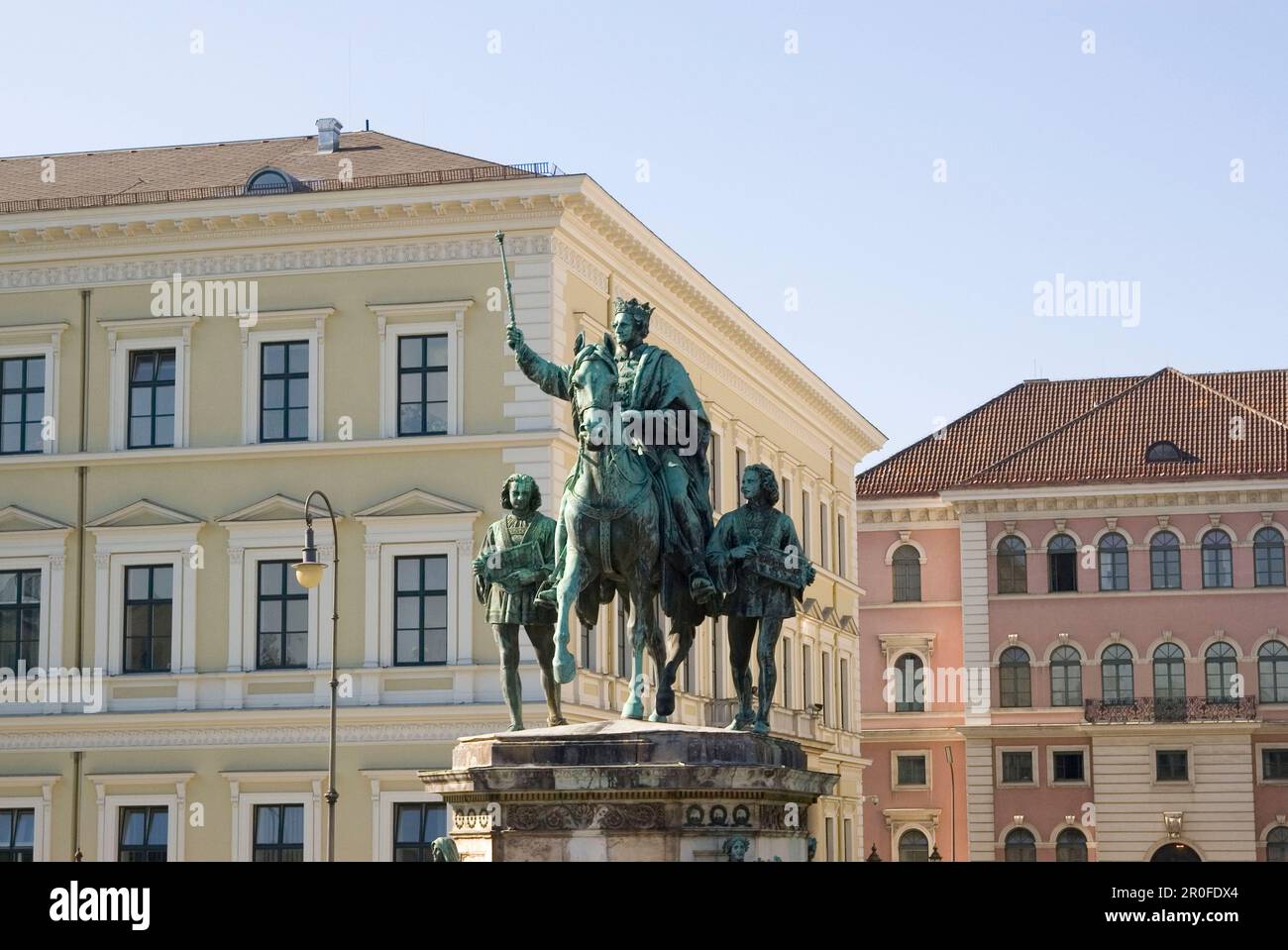 Ludwig I., Ludwigstrasse, Munich, Bavaria, Germany, Statue Stock Photo ...