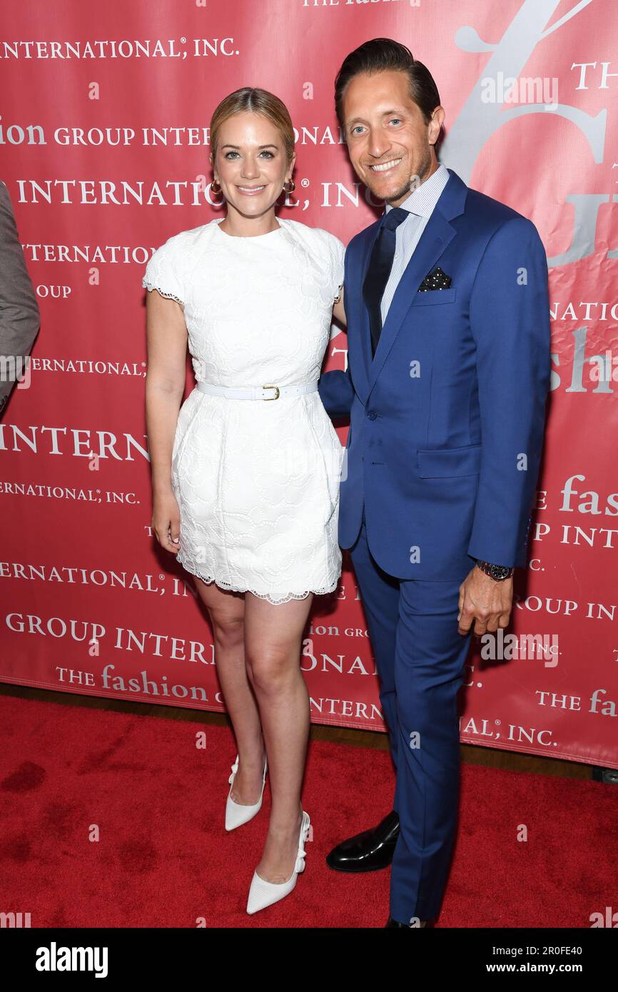 New York, USA. 08th May, 2023. Alex Toccin and Michael Toccin walking ...