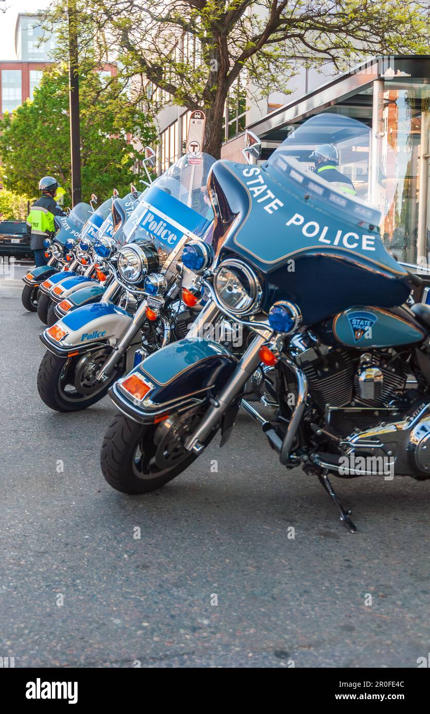 Police motorcycle side hi-res stock photography and images - Alamy