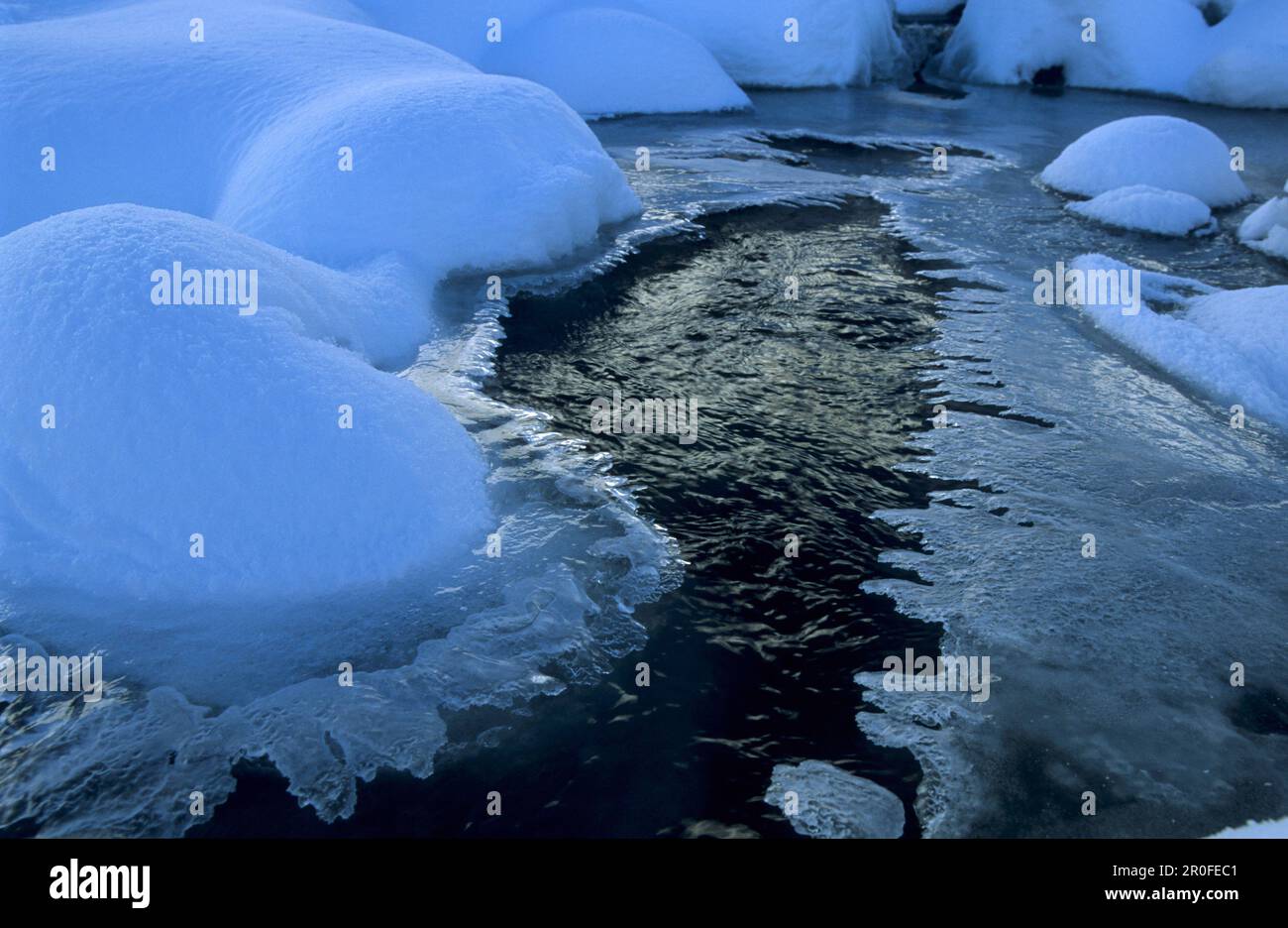 Streambed wit ice formations Stock Photo - Alamy