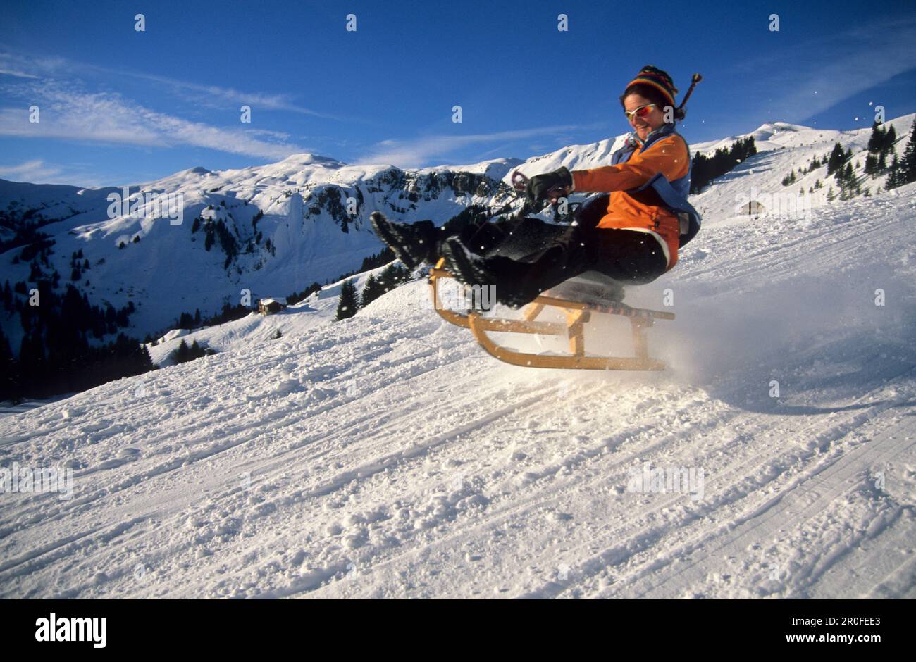 Adult sledging mountain hi-res stock photography and images - Alamy