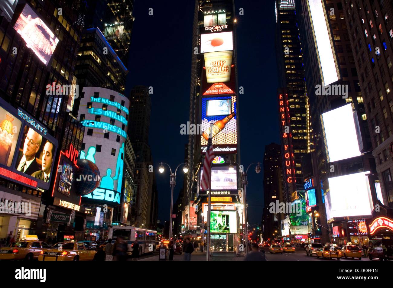 Times Square at night, New York Stock Photo - Alamy