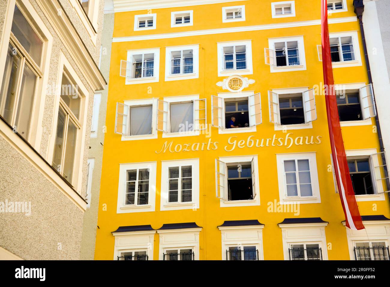 Mozart's birthplace in the Getreidegasse, Wolfgang Amadeus Mozart was ...