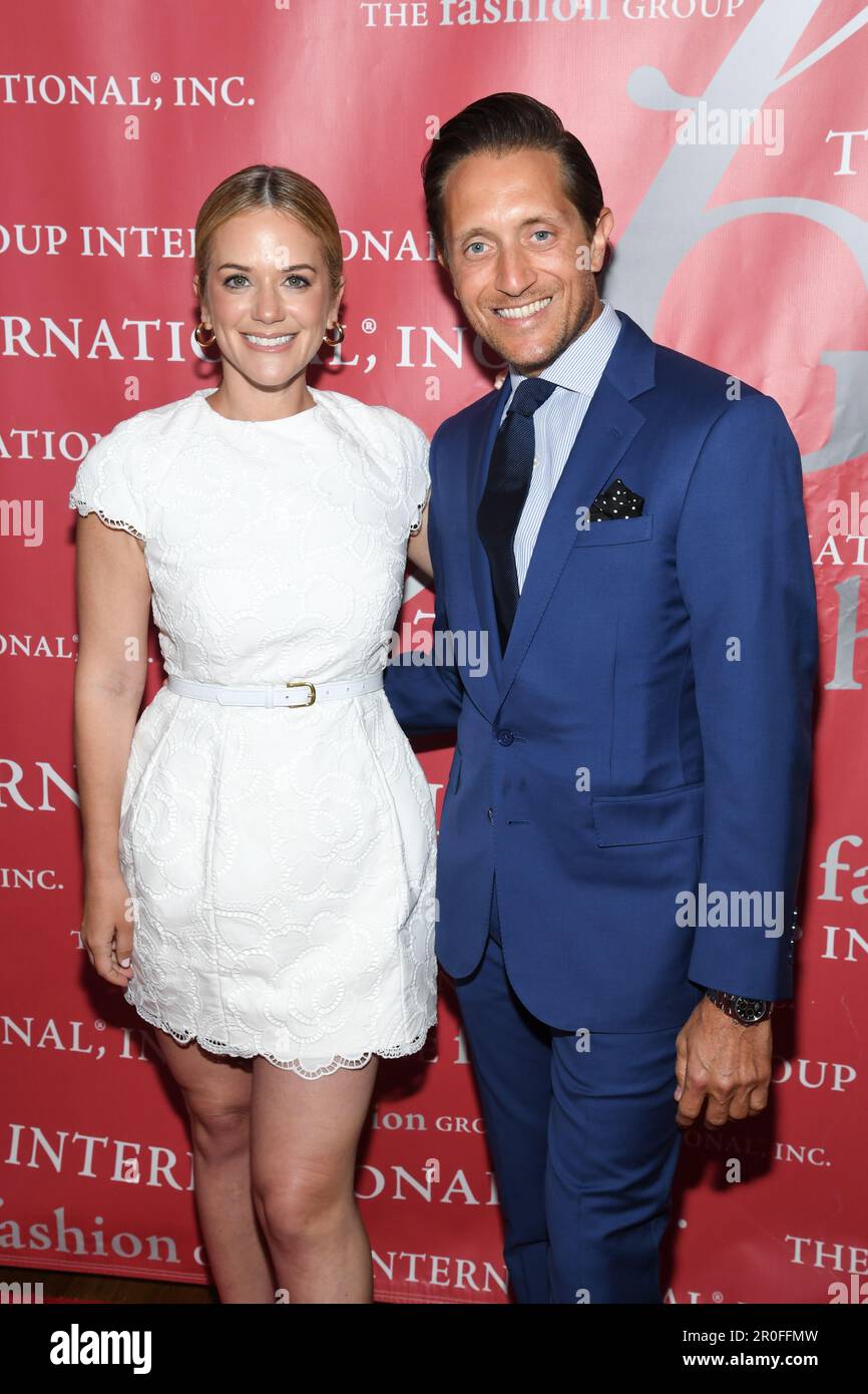 New York, USA. 08th May, 2023. Alex Toccin and Michael Toccin walking ...