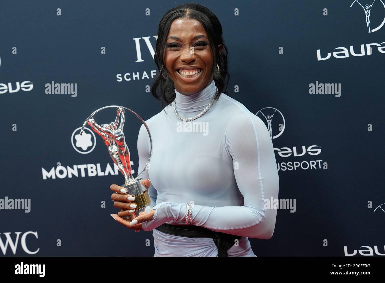 Shelly-Ann Fraser-Pryce a track and field sprinter from Jamaica poses ...