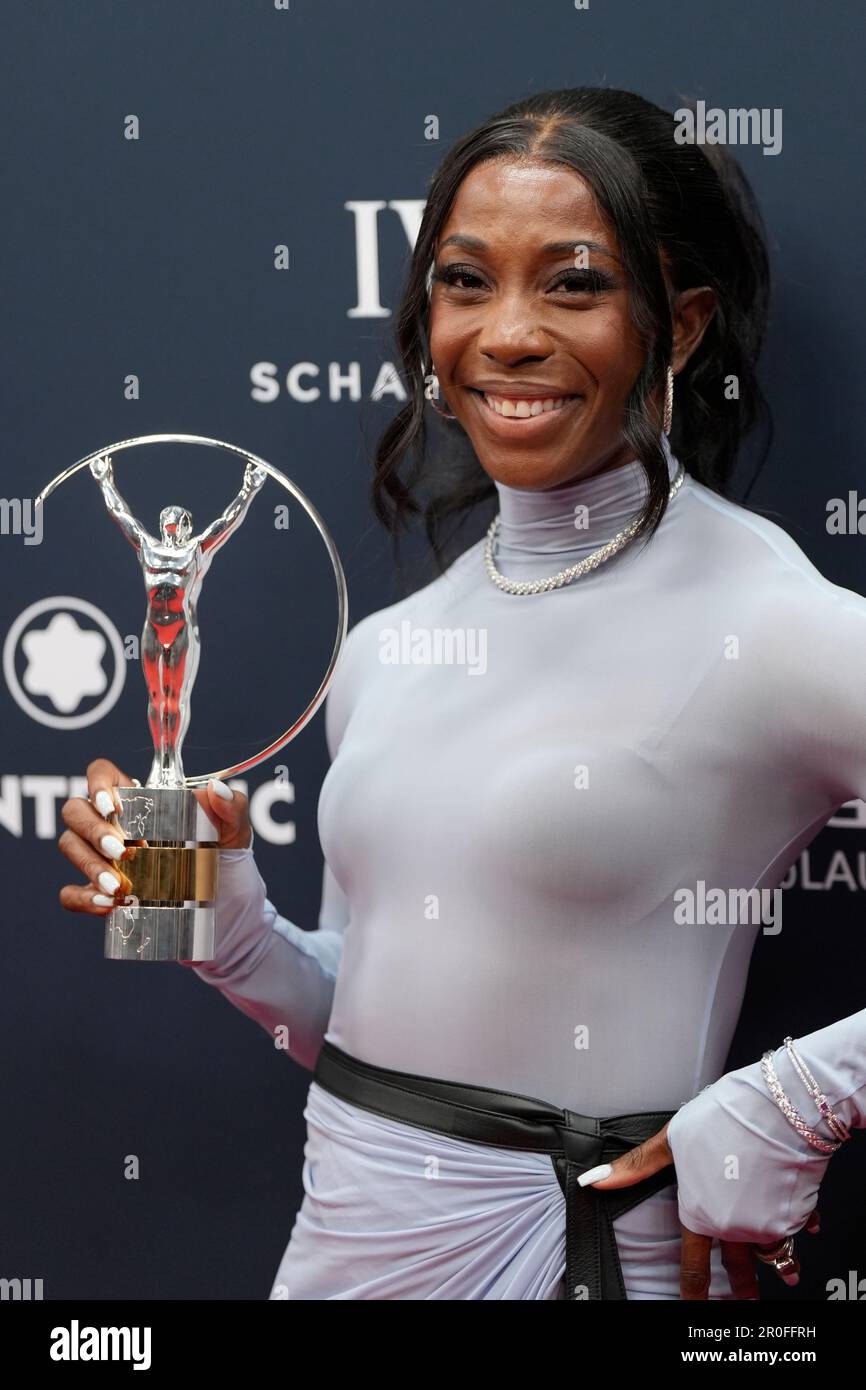 Shelly-Ann Fraser-Pryce a track and field sprinter from Jamaica poses ...