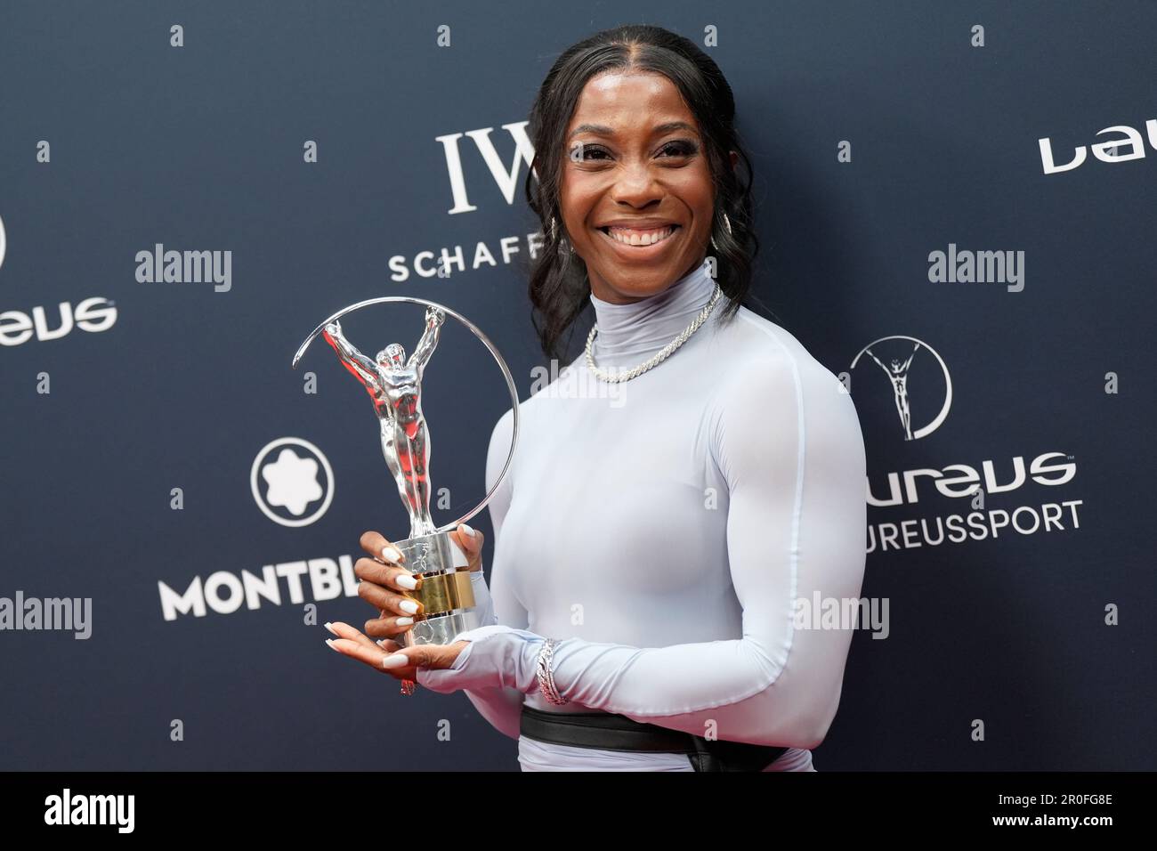 Shelly-Ann Fraser-Pryce a track and field sprinter from Jamaica poses ...