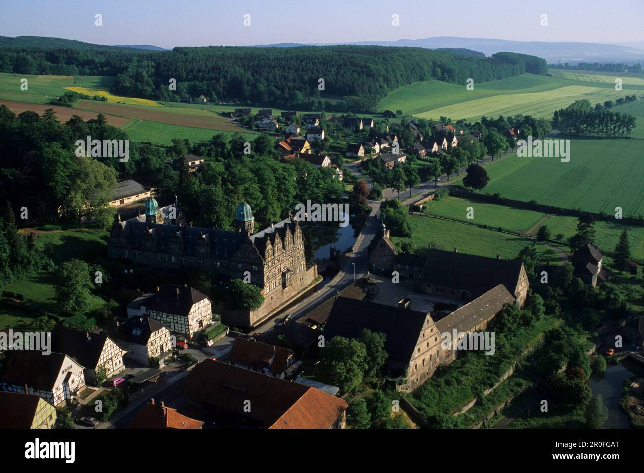 Haemelschenburg Castle near Emmerthal, Lower Saxony, Germany Stock ...