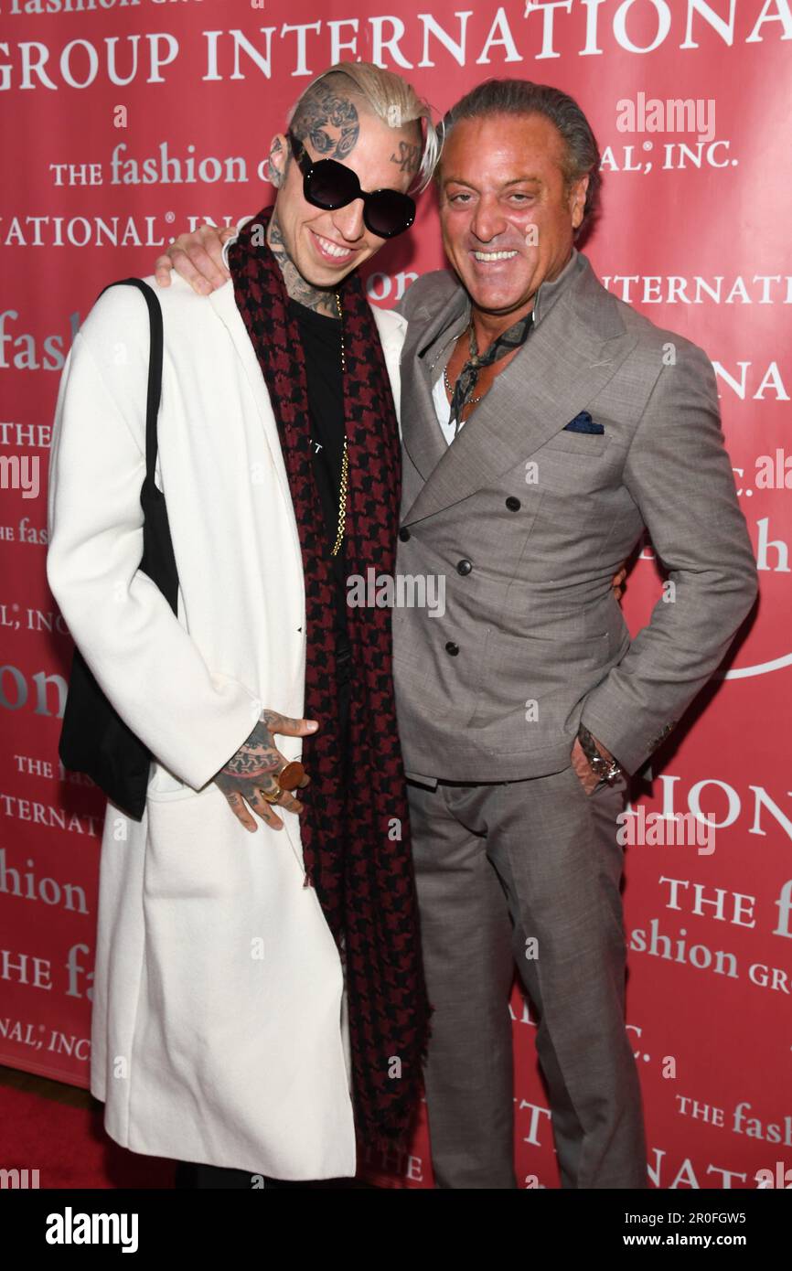 New York, USA. 08th May, 2023. Chris Lavish and Jack Menashe walking ...