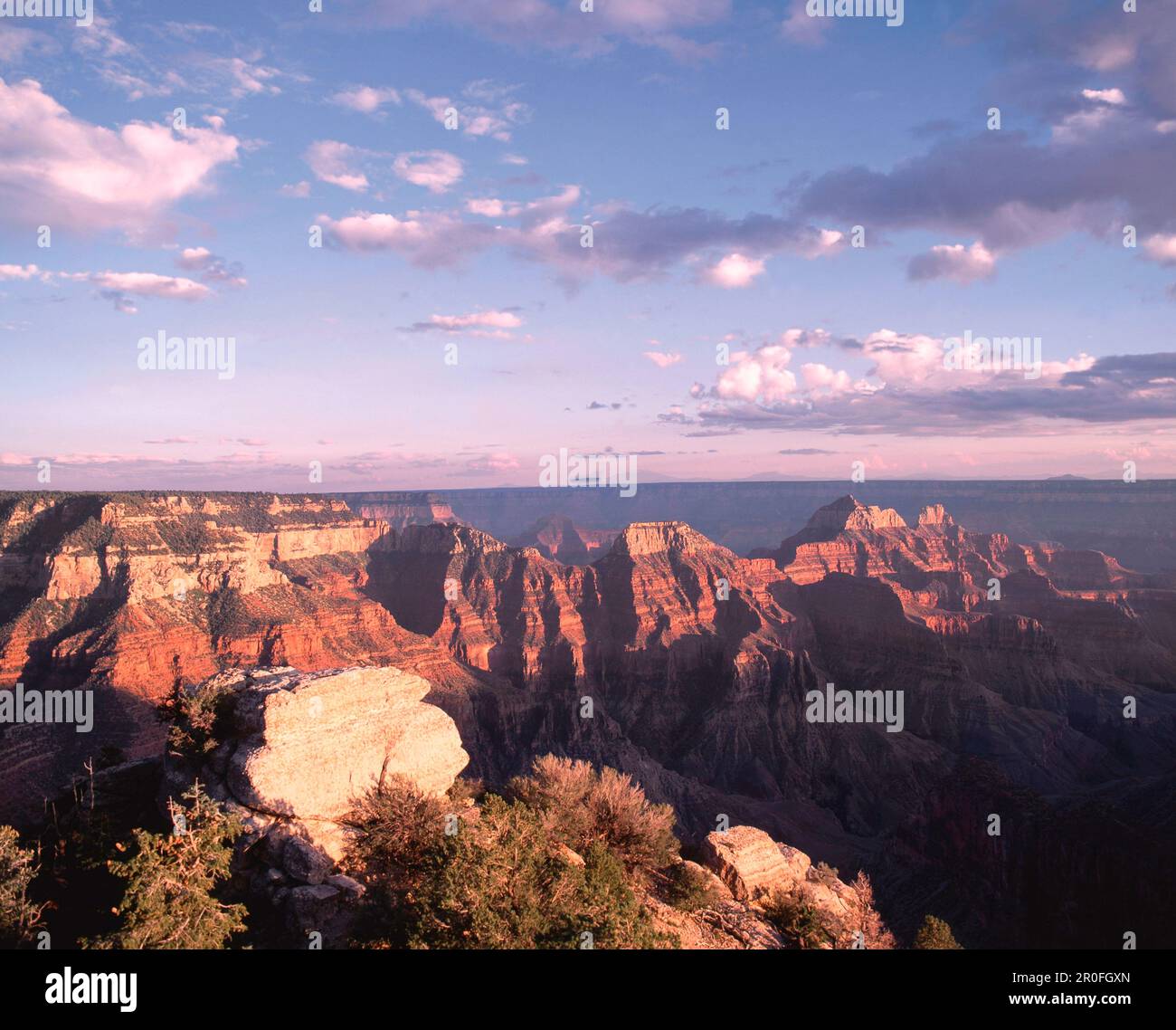 USA Arizona Gran Canyon Noth Rim View Point, Bright Angel Point Stock ...