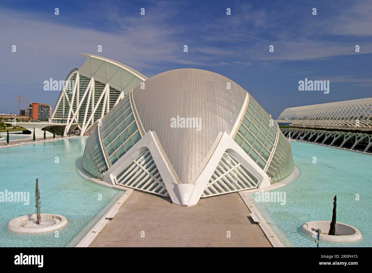 Spain, Valencia, City of sciences and arts by architect Santiago ...