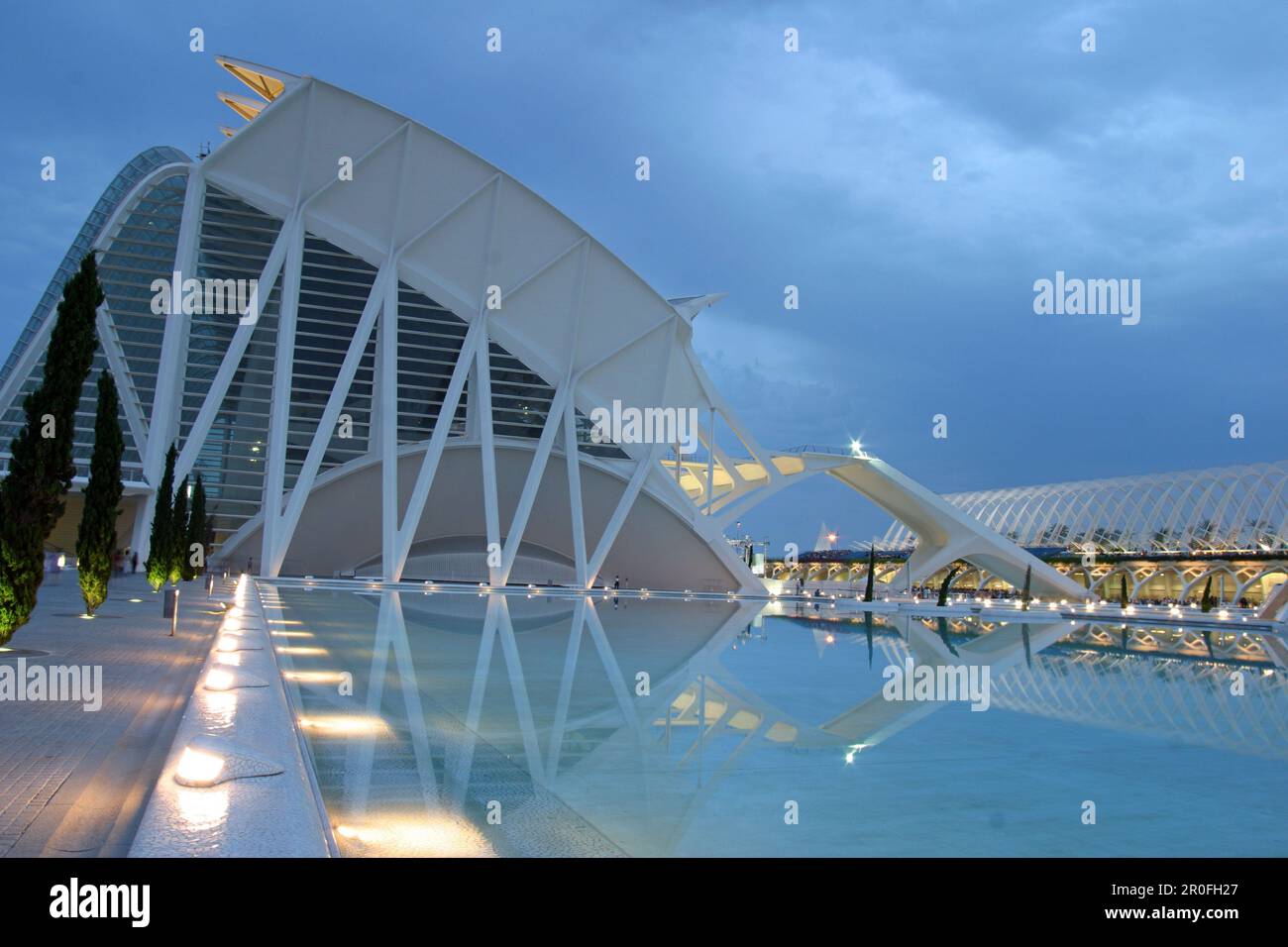 Spain, Valencia, City of sciences and arts by architect Santiago ...