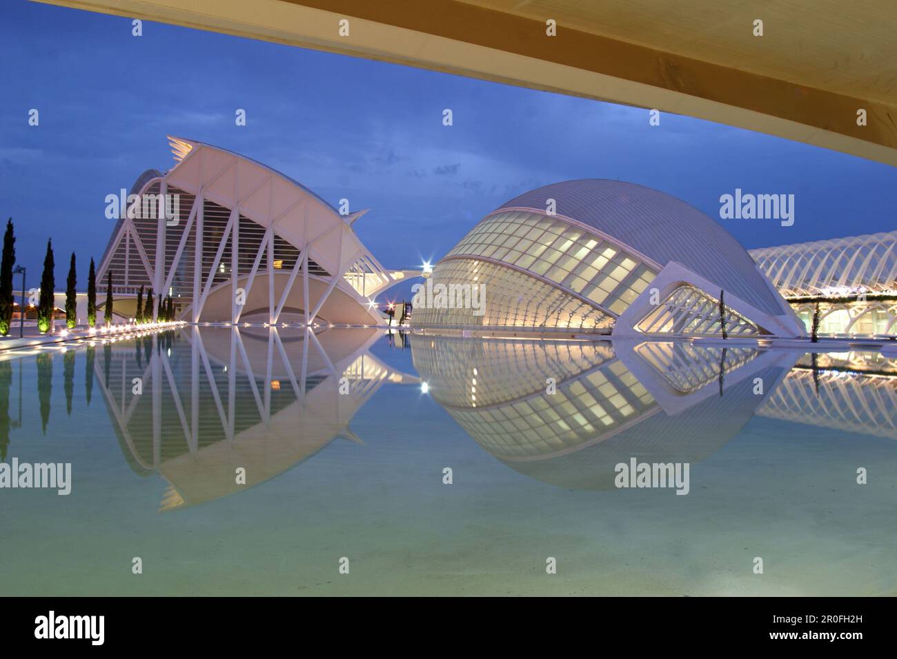 Spain, Valencia, City of sciences and arts by architect Santiago ...