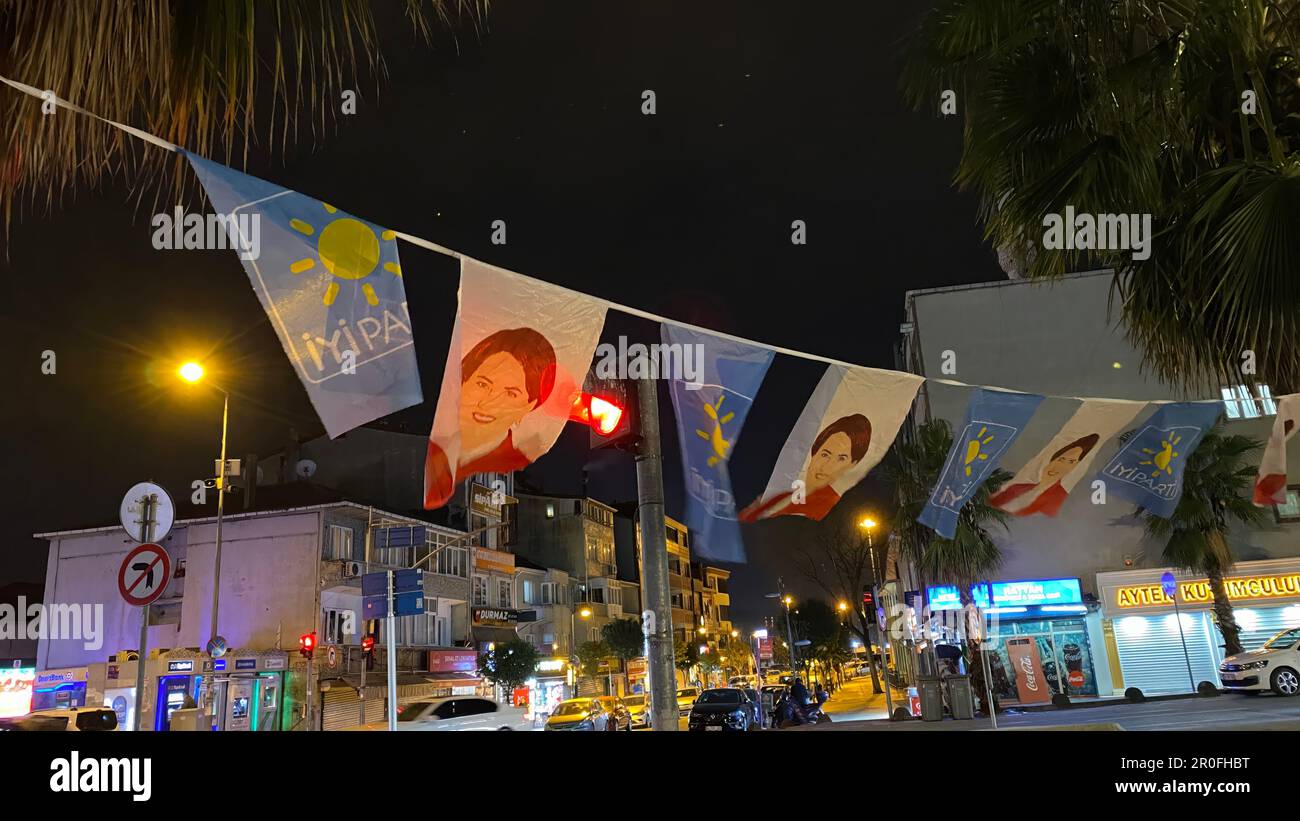 Eyup, Istanbul, Turkey - 07.May.2023: Good Party, Iyi Parti in Turkish ...