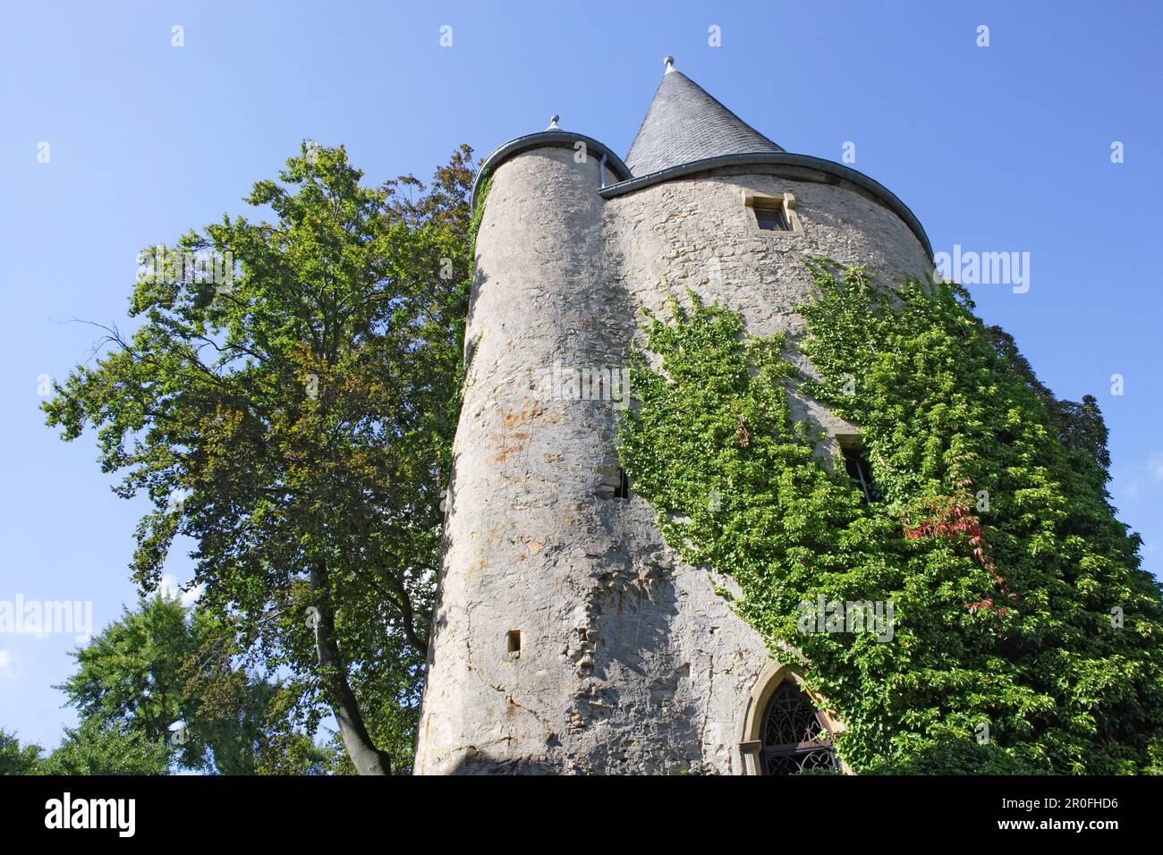 Tower of the chateau in Schengen, Luxembourg. Victor Hugo drew it in ...