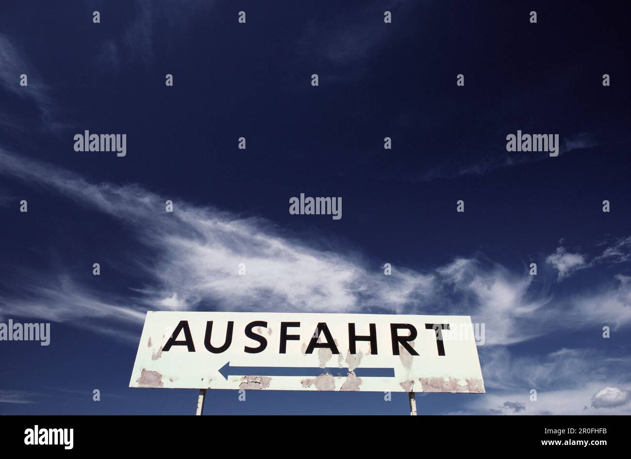 Direction sign gateway at a freeway, Germany Stock Photo - Alamy