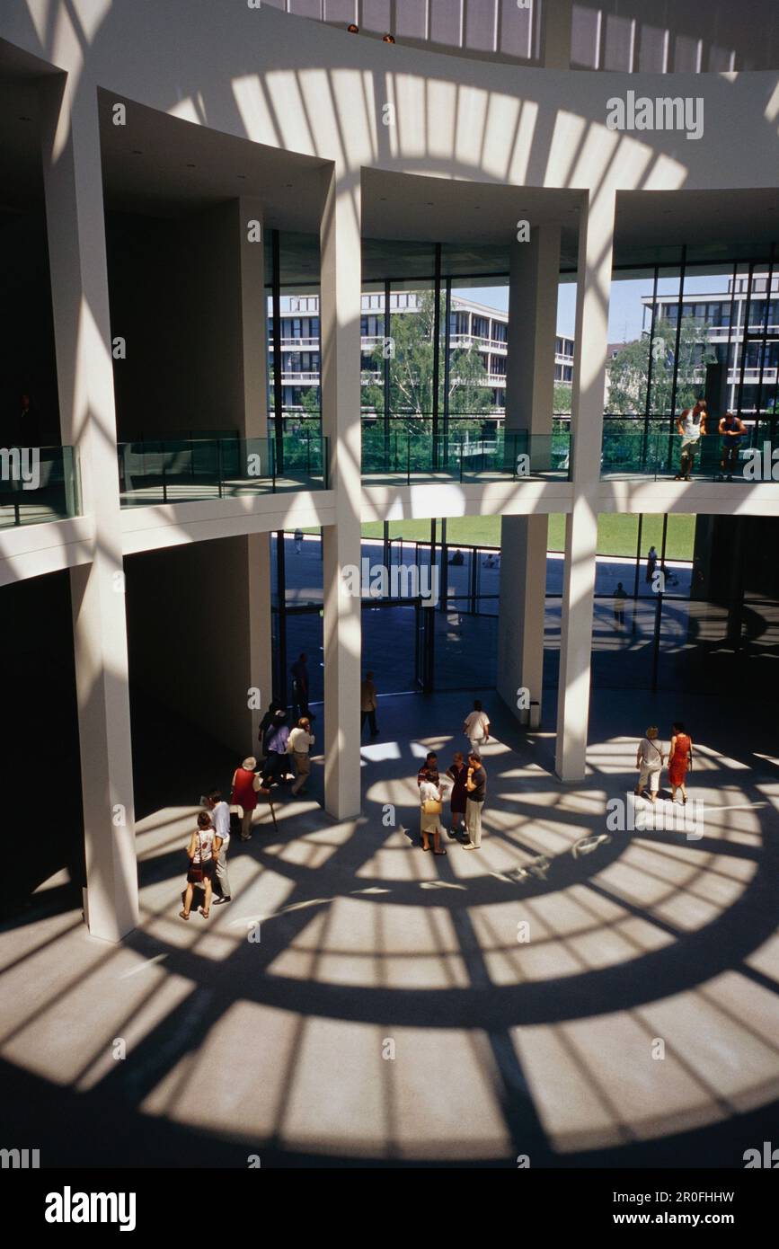 Courtyard of the Pinakothek der Moderne, Munich, Bavaria, Germany Stock ...