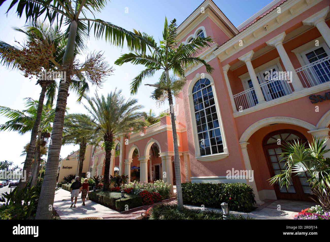 Shopping center on 5th Avenue at Naples, Florida, USA, America Stock ...
