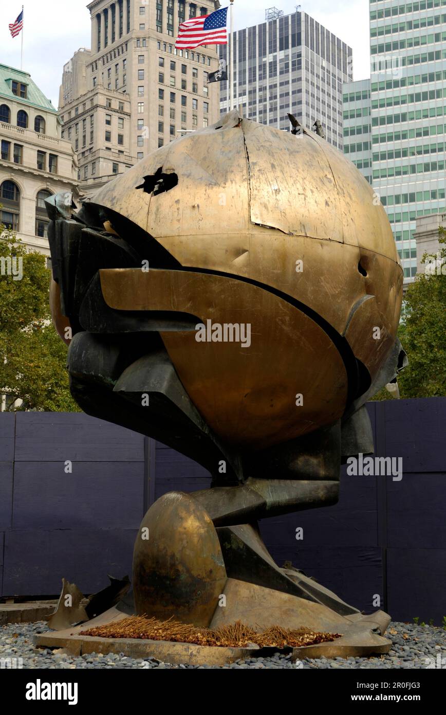The Sphere, Sculpture from Fritz Koenig in Battery Park, Ground Zero ...