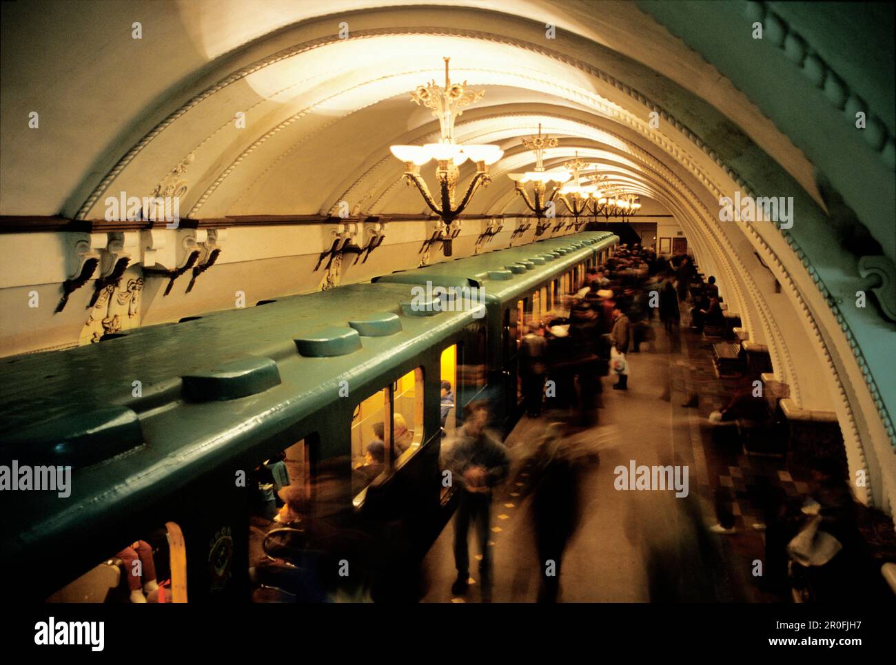 Moscow underground station, Moscow, Russia Stock Photo - Alamy