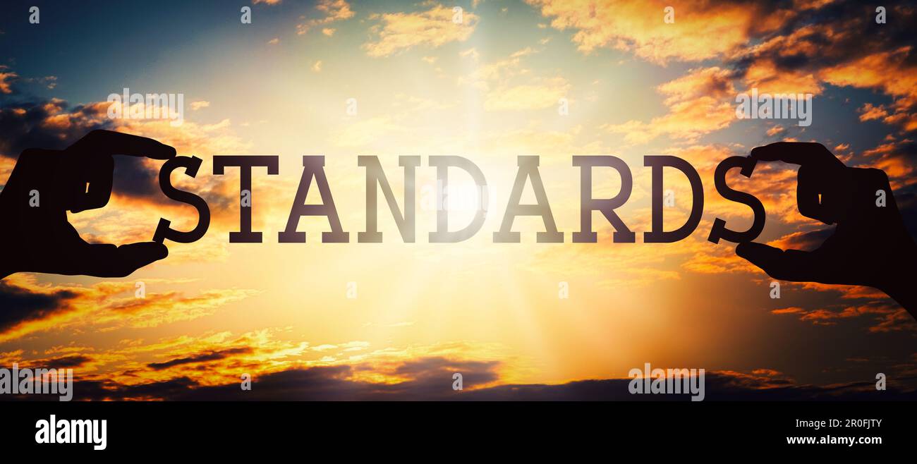 Standards shape hands hi-res stock photography and images - Alamy