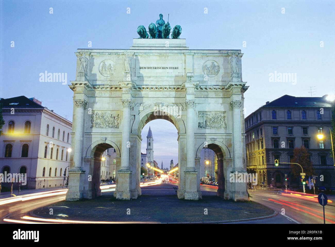 Siegestor (Victory Gate), Schwabing, Munich, Bavaria, Germany Stock ...