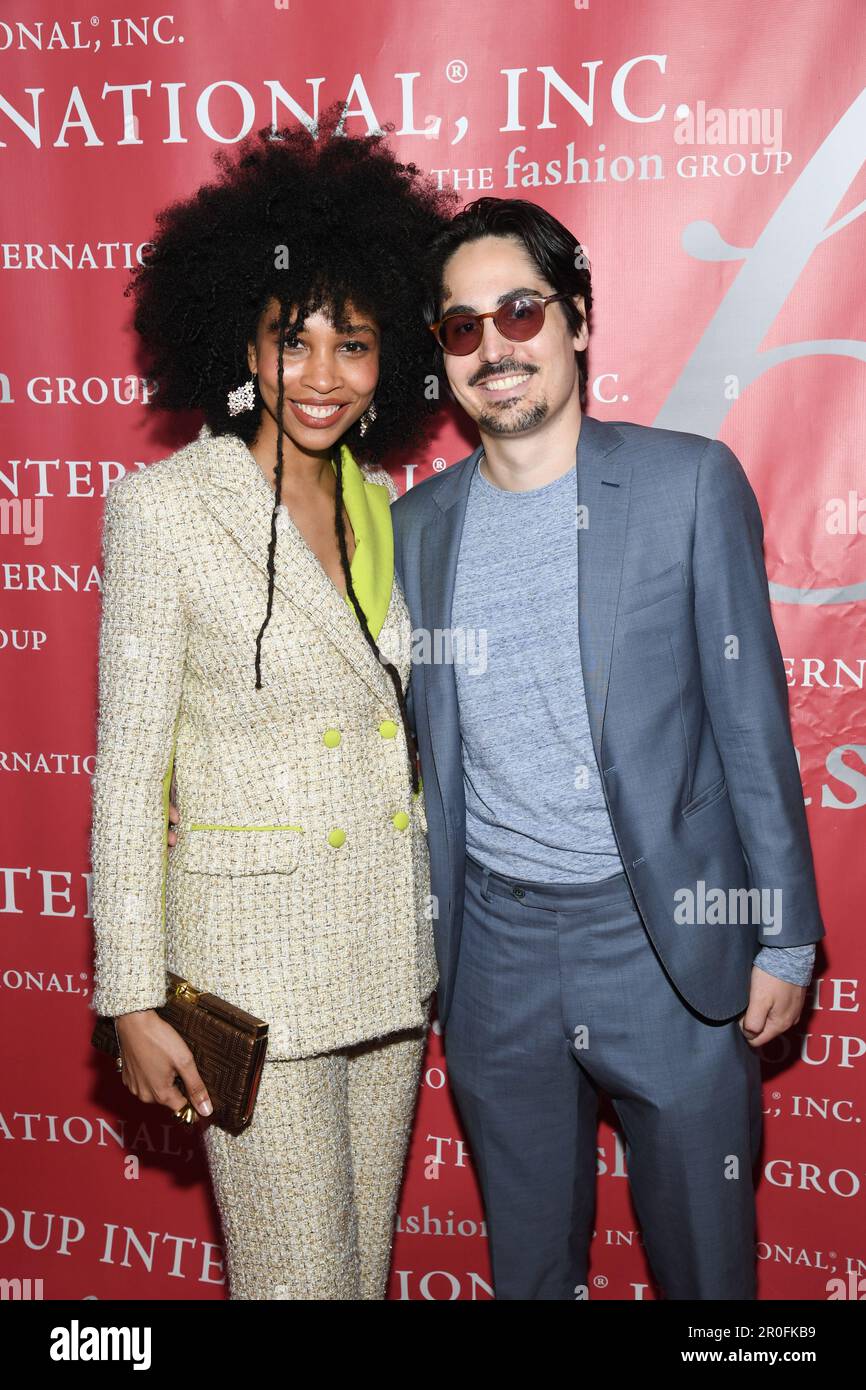 New York, USA. 08th May, 2023. Marrisa Wilson and Ben Baskin walking ...