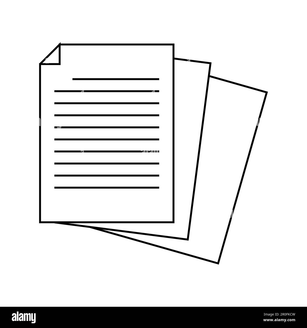 Stapler document on white Stock Vector Images - Alamy