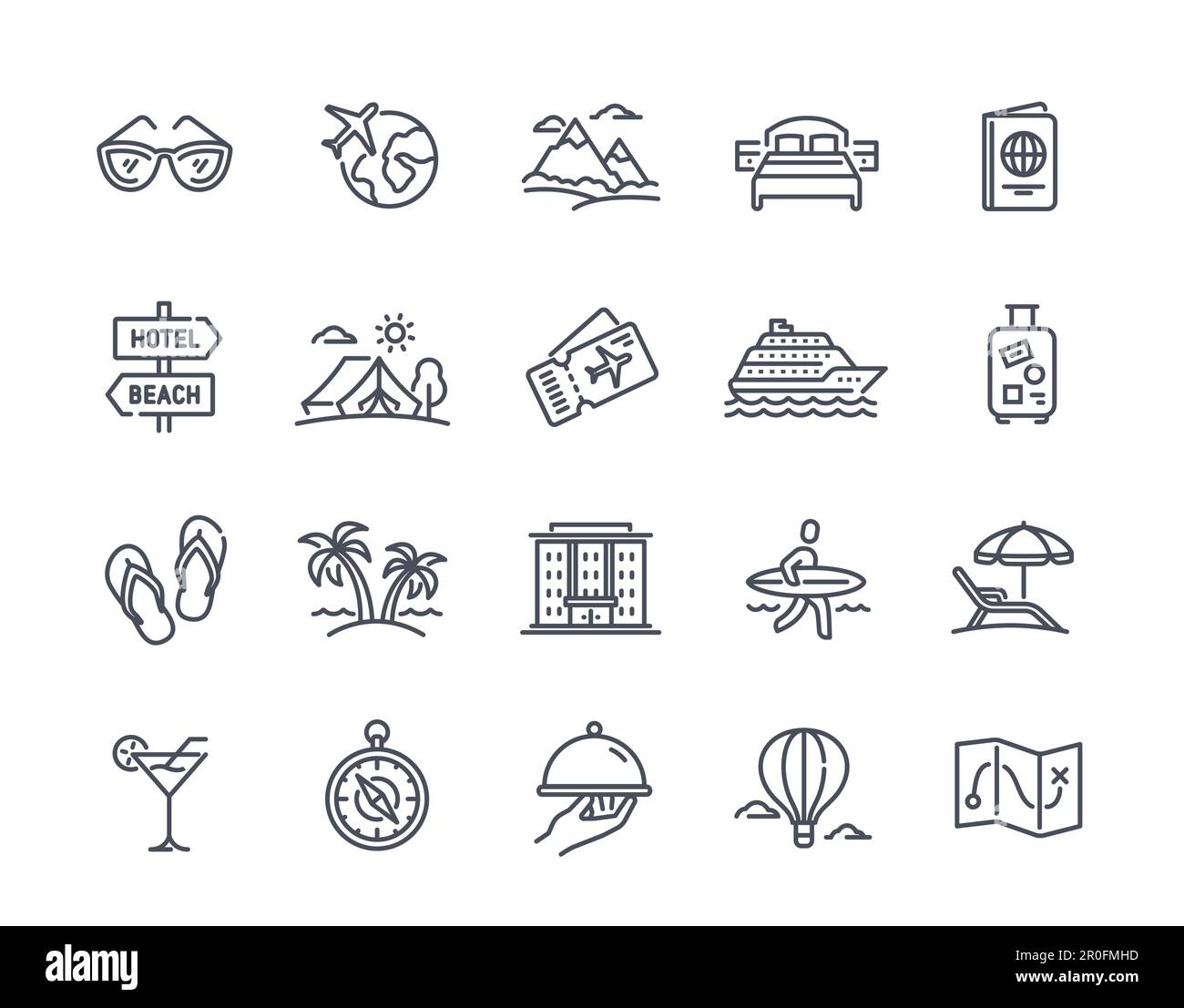 Travel simple icons set Stock Vector Image & Art - Alamy