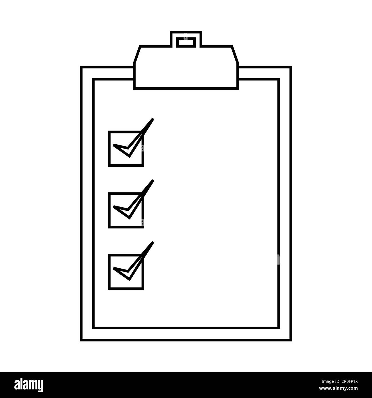 Clipboard icon vector. Task line icon symbol vector illustration Stock ...