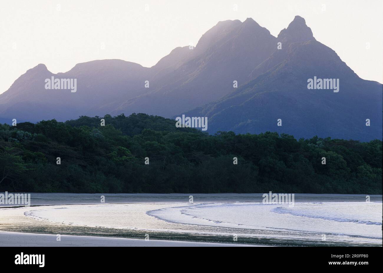 Zoe Bay with The Thump in the background, Hinchinbrook Island, Great ...