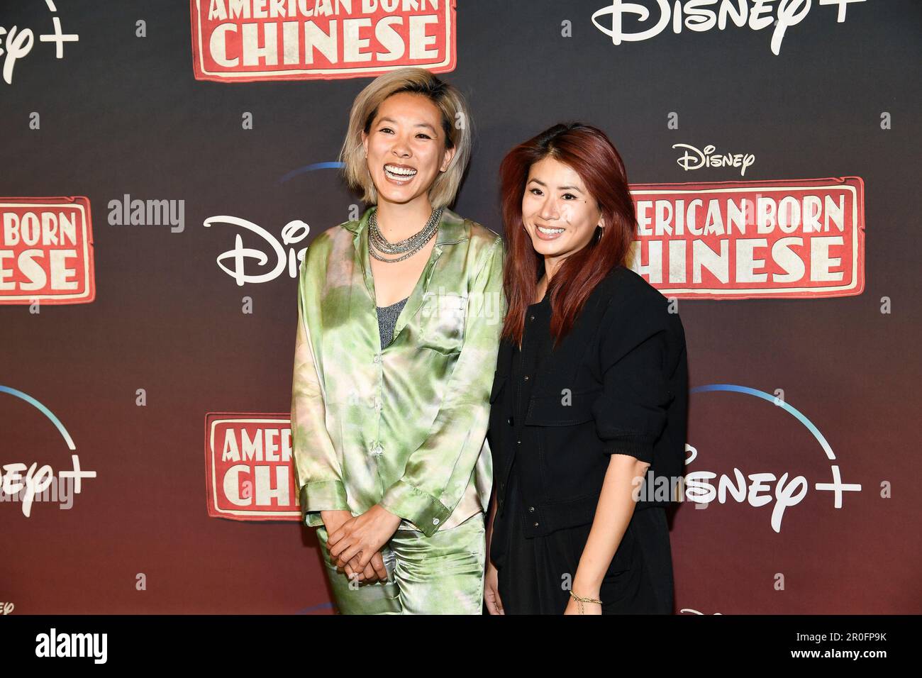 Moonlynn Tsai, left, and Yin Chang attend the premiere of the Disney+ ...