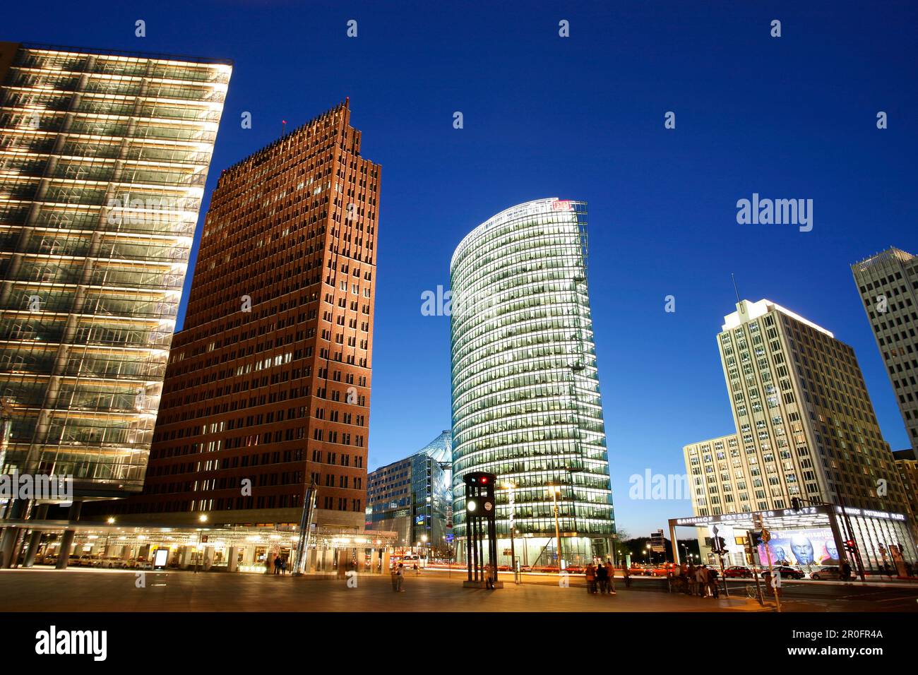 Berlin , Potsdamer Platz, Sony Center DB tower , Beisheim Center Stock ...