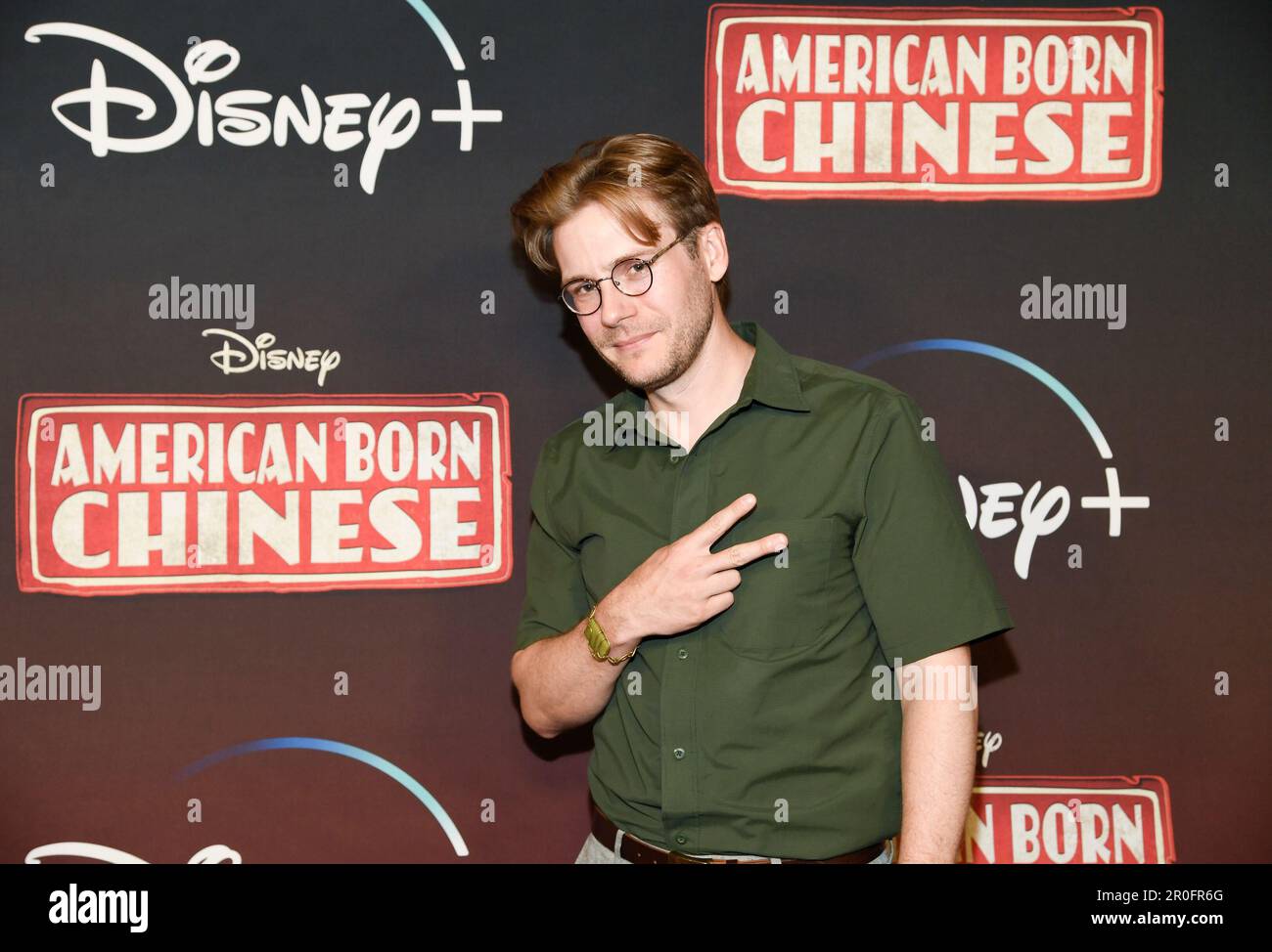 Zach Booth attends the premiere of the Disney+ original series ...