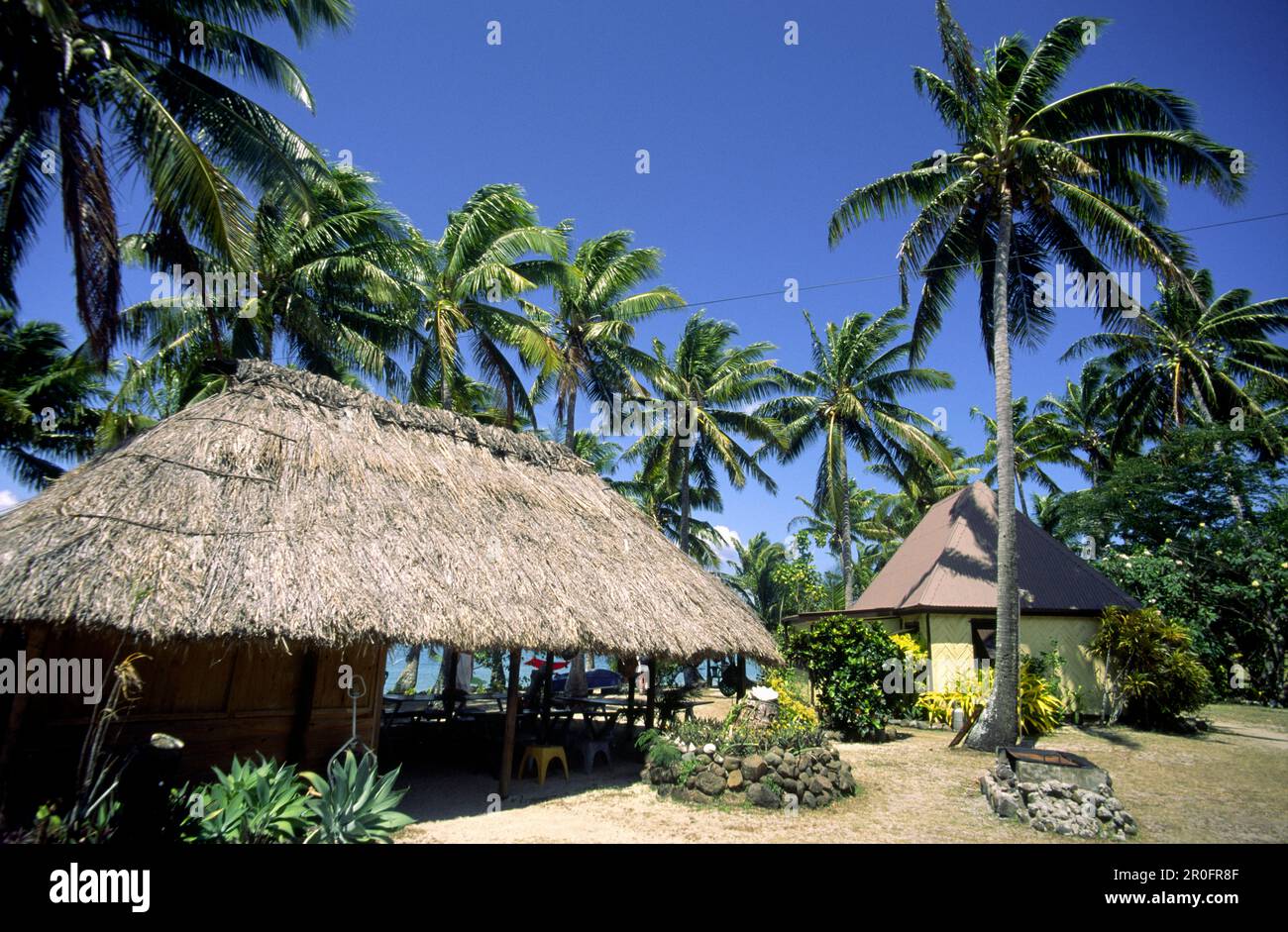 South pacific, Cook Islands, Aitutak , Holiday resort Stock Photo - Alamy