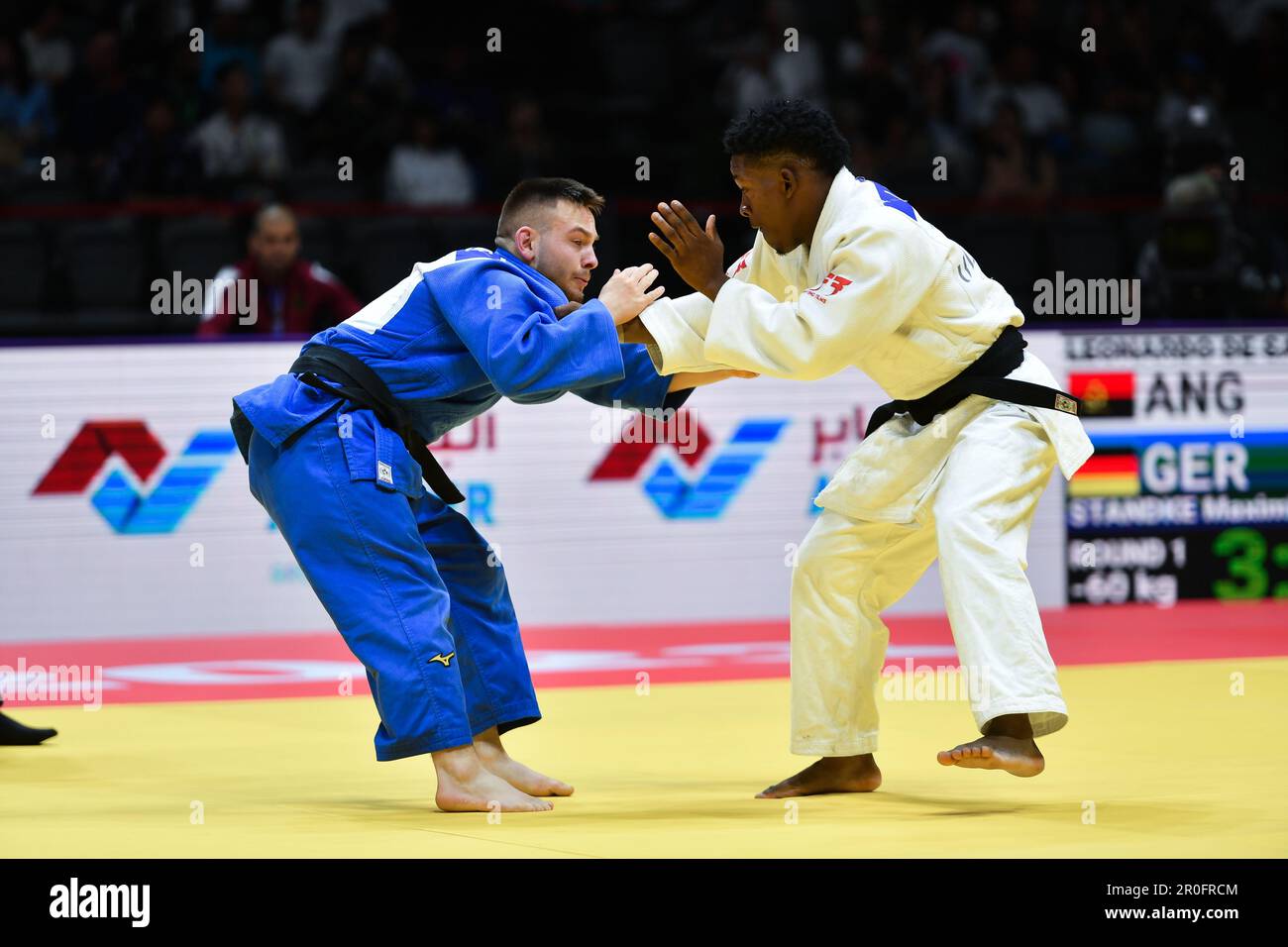 Doha, Qatar, 7 May 2023. Maximilian Standke of Germany competes against ...