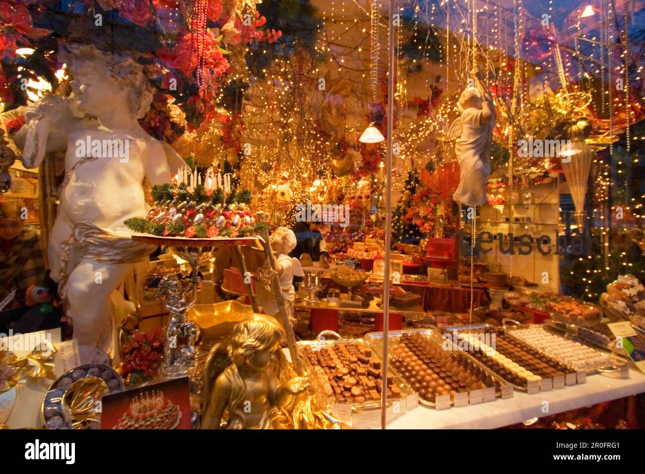 Switzerland, Zuerich , Confiserie Teuscher Bahnhofstrasse Stock Photo ...