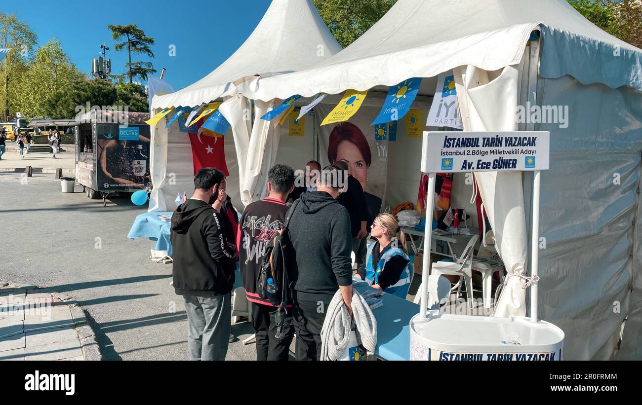 Besiktas, Istanbul, Turkey - 07.May.2023: Good Party, Iyi Parti in ...