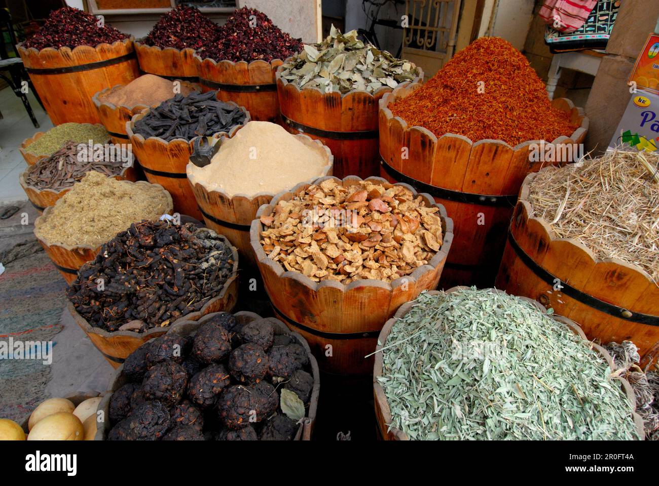 spices at local market, Luxor, Egypt, Africa Stock Photo - Alamy