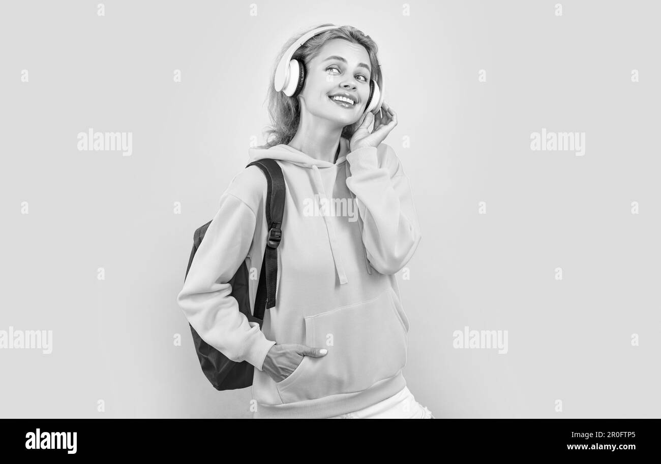 happy school woman student at studio. photo of school woman student ...
