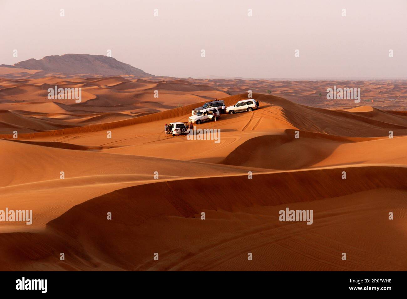 Excursion in the desert, Dubai, United Arab Emirates, UAE Stock Photo ...