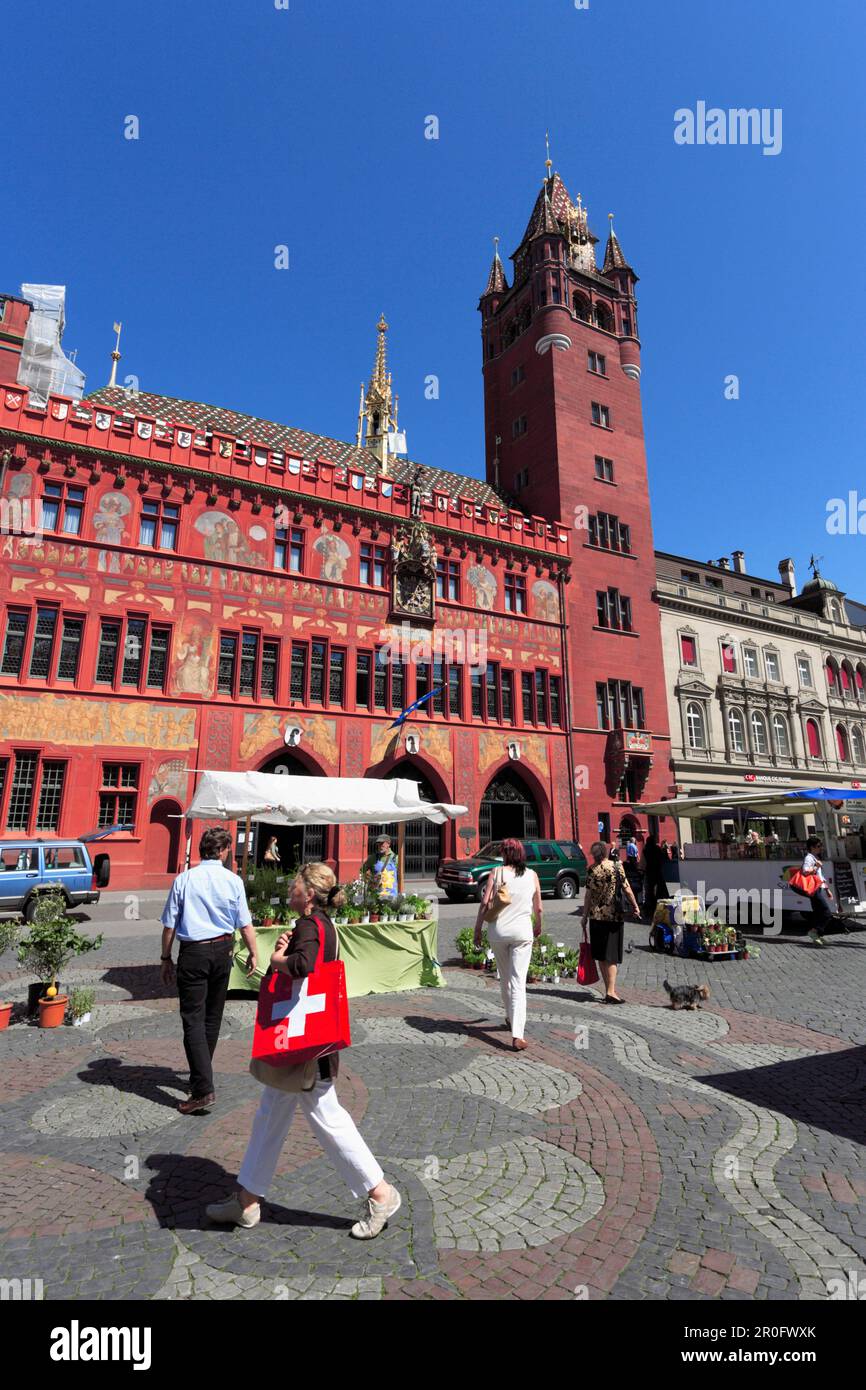 Switzerland basel marktplatz market square hi-res stock photography and ...